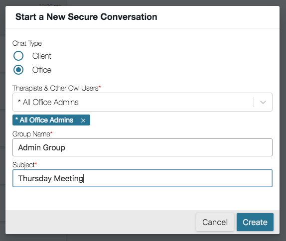 Starting Conversations - owlpracticesuite